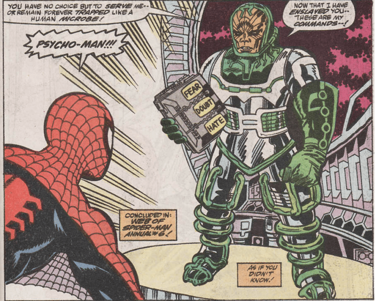 Spider-Tracer: Psyched by the Psycho-Man! - Spider Man Crawlspace