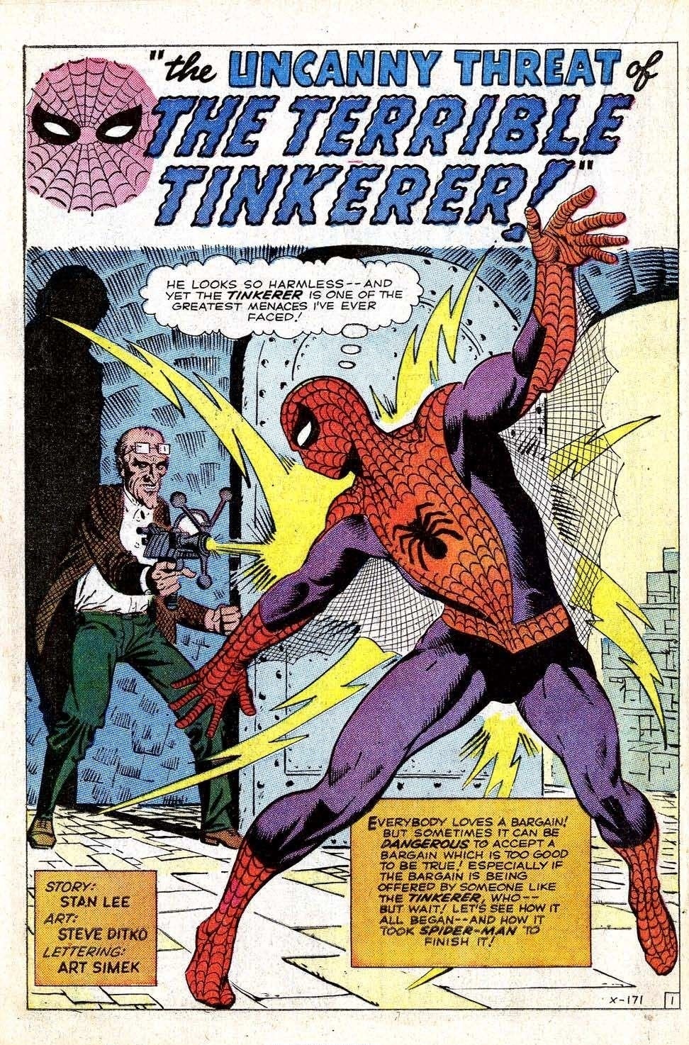 Panel Of The Day 1164 Splash Page Sunday Spider Man Crawlspace