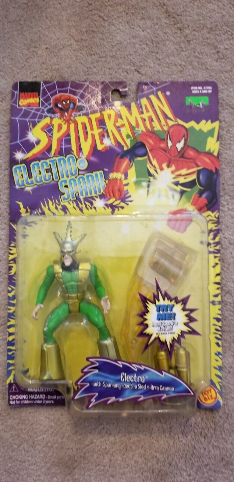Spider-Tracer: Electro ϟ Spark Figures - Spider Man Crawlspace